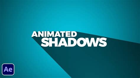 How To Easily Create Long Drop Shadows In After Effects YouTube