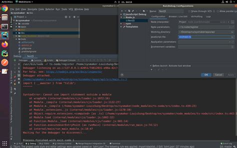 about debug nestjs in nx using webstorm