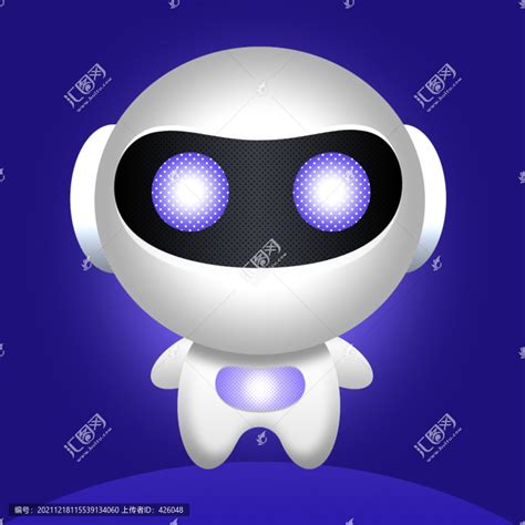 卡通人工智能科技感机器人 现代科技 设计素材 设计模板 汇图网www huitu