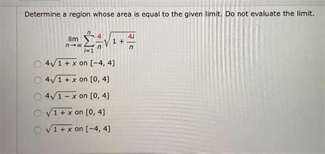 solved determine a region whose area is equal to the given