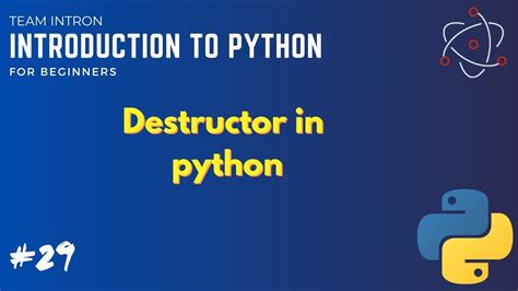 destructor in python youtube
