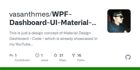 GitHub Vasanthmes WPF Dashboard UI Material Design Concept This Is