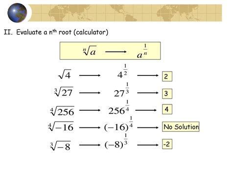 rational exponents and nth roots objectives ppt download