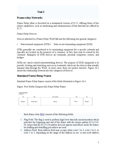 unit i frame relay networks pdf asynchronous transfer mode markov chain