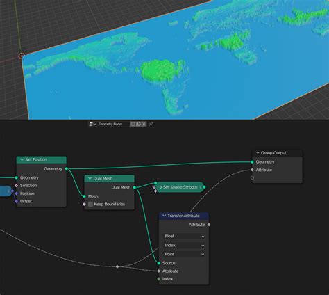 Geometry Nodes Transfer Attribute To Dual Mesh Blender Stack Exchange