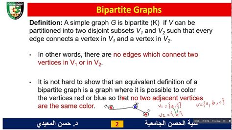 discrete mathematics lecture 21 graphs 2 bipartite graph youtube