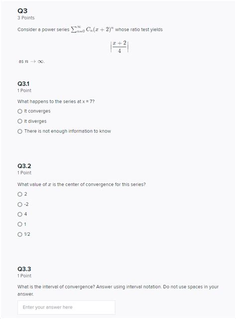solved q3 3 points consider a power series n 0c x 2