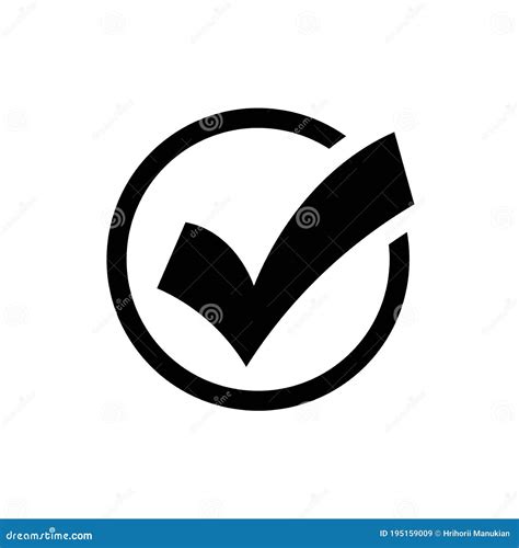 Check Mark Isolated Icon Checklist Button Icon Check Mark Tick