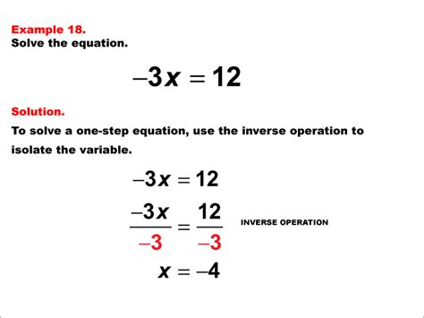 one solution equation example tessshebaylo