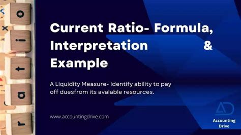 Current Ratio Formula Interpretation Example Accounting Drive