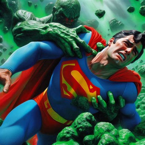 Superman Helpless Against A Kryptonite Monster By Sonofkrypton1978 On Deviantart