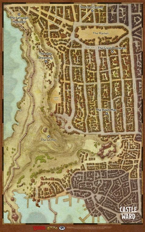 Dungeons And Dragons Rpg Waterdeep Wards Map Set Gongaii Games