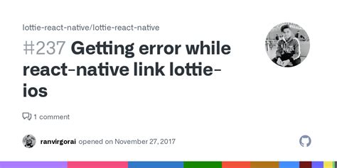 Getting Error While React Native Link Lottie Ios Issue 237 Lottie