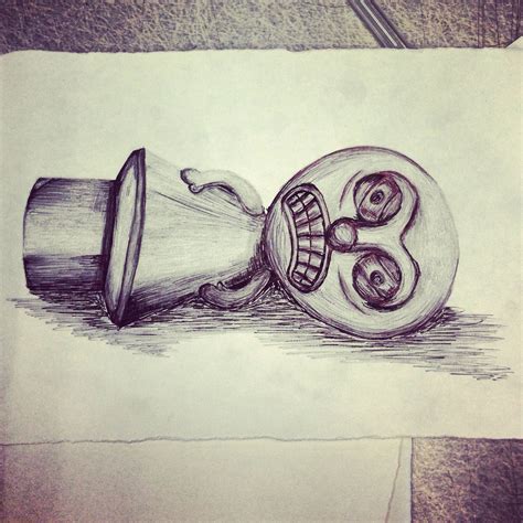 random object i drew for my colour collection art project in college color collection art