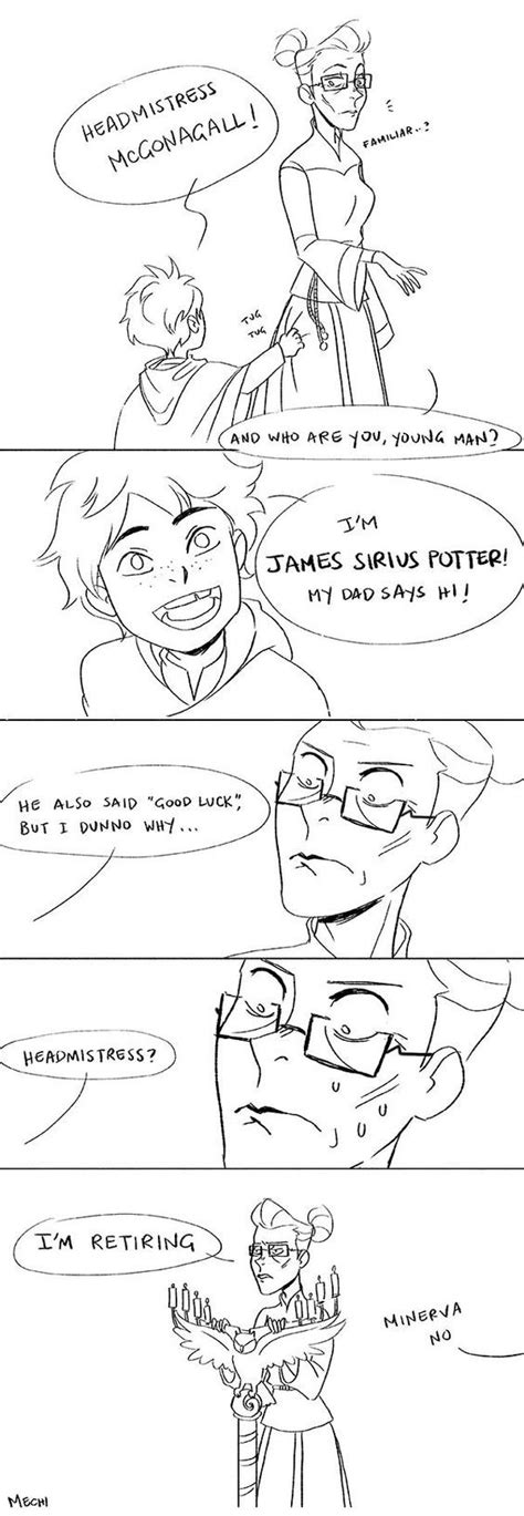 Minerva Mcgonagall Meets James Sirius Potter Harry Potter Comics Harry Potter World Arte Do