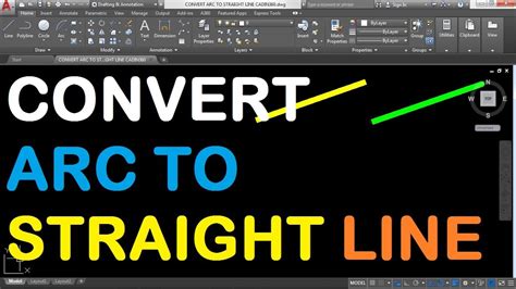 How To Convert Arc To Straight Line In AutoCAD 2018 YouTube