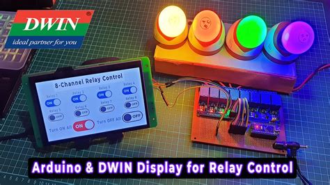 Relay Control With Arduino Dwin Hmi Display Youtube