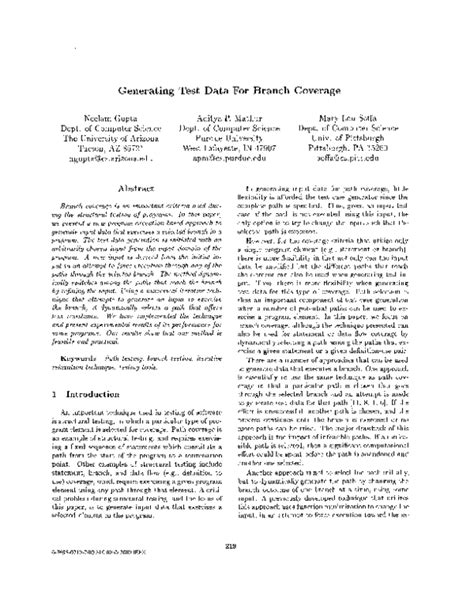 pdf generating test data for branch coverage m soffa