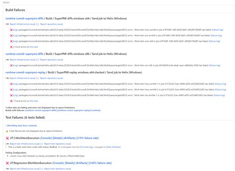 Another Place Test Failures Are Showing Up As Build Failures Issue