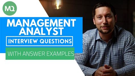 Management Analyst Interview Questions With Answer Examples Youtube