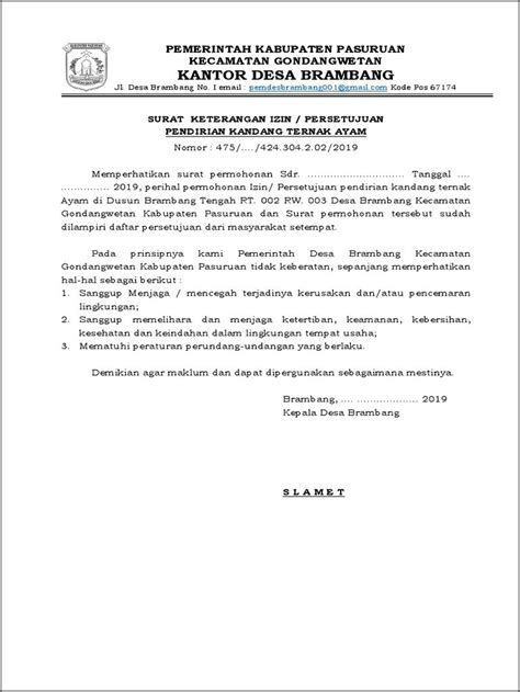 Contoh Surat Keterangan Usaha Dari Rt Dan Rw Surat Keterangan