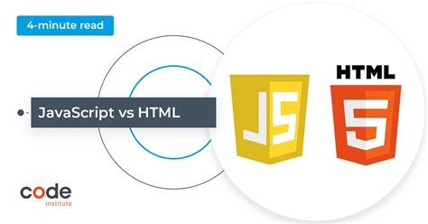 javascript vs html code institute global