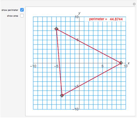 triangles in the coordinate plane wolfram demonstrations project