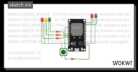 Semaforo Wokwi Esp32 Stm32 Arduino Simulator