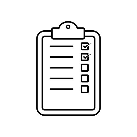Checklisten Symbole Checkliste Symbol Vektor Design Illustration