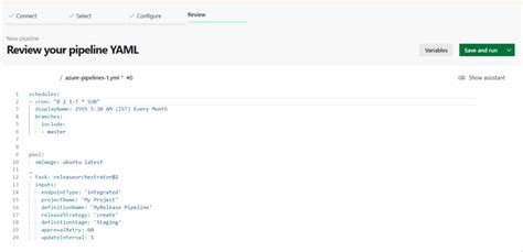 Schedule Pipelines In Azure Using Cron Expression