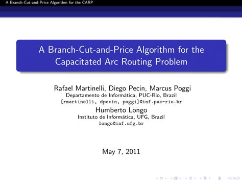 [pdf] a branch cut and price algorithm for the capacitated arc routing problem