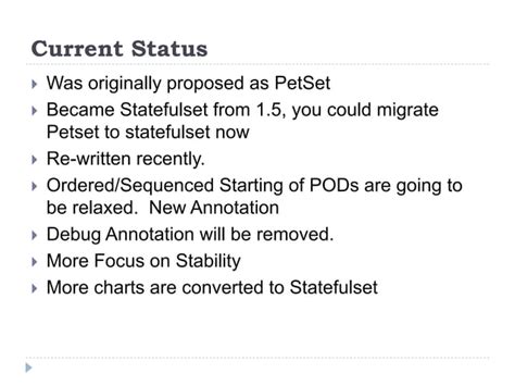 Stateful Set In Kubernetes Implementation Usecases PPT