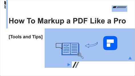 Tools And Tips How To Markup A PDF Like A Pro