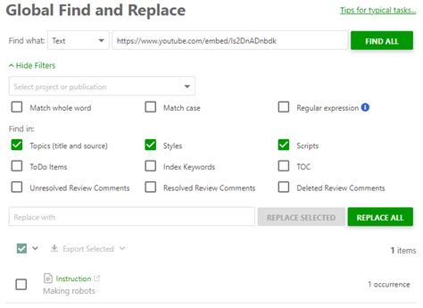 Global Find And Replace