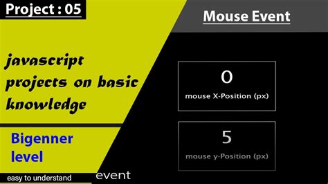 javascript projects mouse event javascript projects for beginners youtube