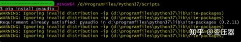 安装 PyAudio Building wheel for pyaudio setup py error 知乎