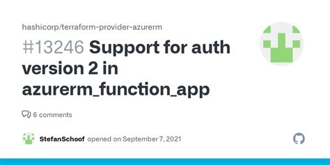 Support For Auth Version In Azurerm Function App Issue