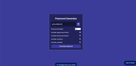 password generator app in javascript with source code source code and projects
