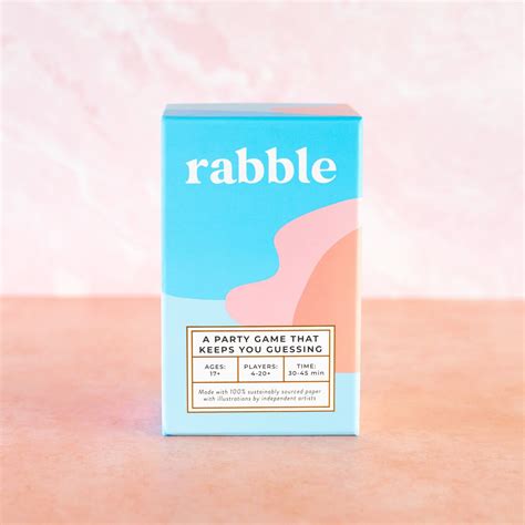 Rabble Hilarious Party Game For Adult Game Night Girls Etsy