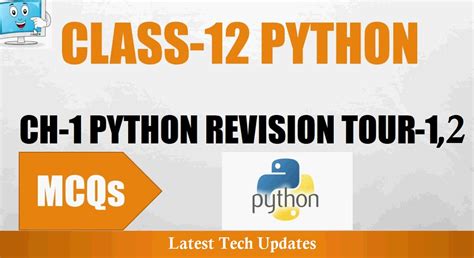 python revision tour mcqs with answers for class 12 cbse objective type questions multiple