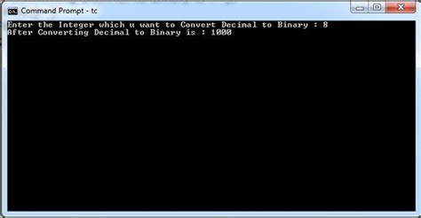 decimal to binary conversion c program computer notes