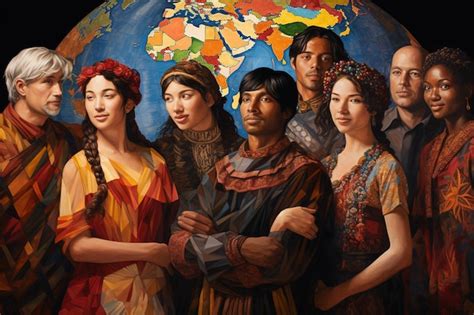 Premium AI Image Harmony In Diversity Artistic Mosaic Of Unity