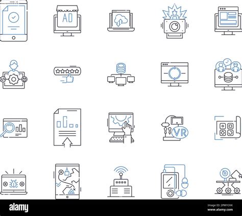 Deep Learning Outline Icons Collection Deep Learning Neural