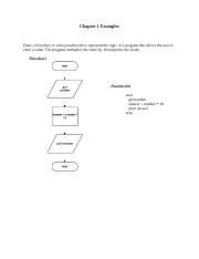 Examples On Chapter 1 Docx Chapter 1 Examples Draw A Flowchart Or