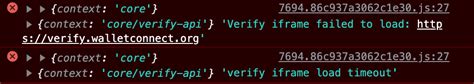 Verify Iframe Failed To Load Issue 3500 WalletConnect