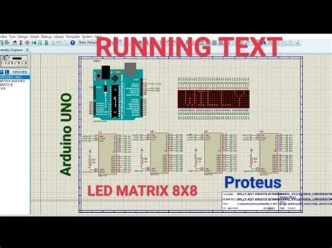 CARA MEMBUAT RUNNING TEXT DENGAN ARDUINO UNO PADA PROTEUS YouTube
