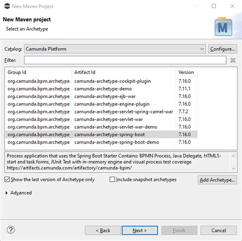Maven Project Templates Archetypes Docs Camunda Org