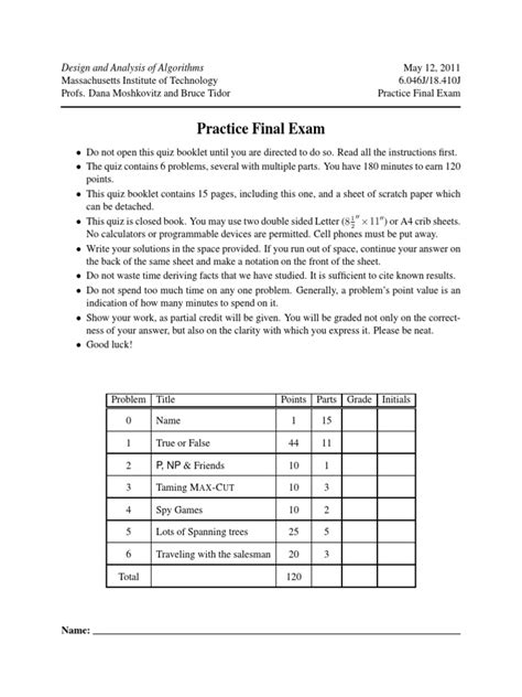 practice final exam ax ut pdf discrete mathematics combinatorics