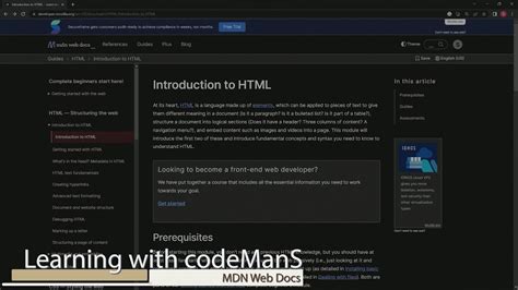 learn html mdn web docs introduction to html youtube
