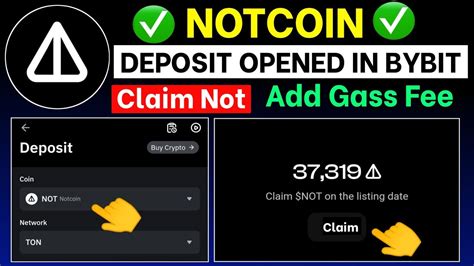 Notcoin Deposit Opened In Bybit Notcoin Claim Process Notcoin New